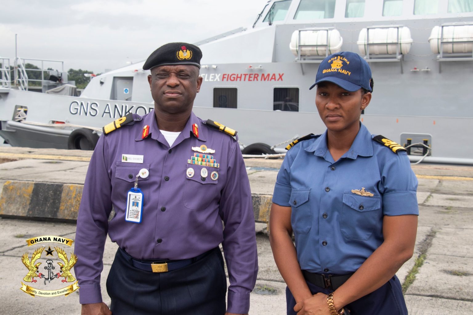 FIRST FEMALE COMMANDING OFFICER OF GHANA NAVY SHIP SAILS TO NIGERIA FOR ...