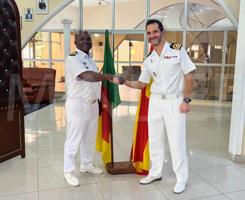 MILITARY COOPERATION ENFORCED AS SPANISH NAVY SHIP DOCKS AT THE DOUALA ...