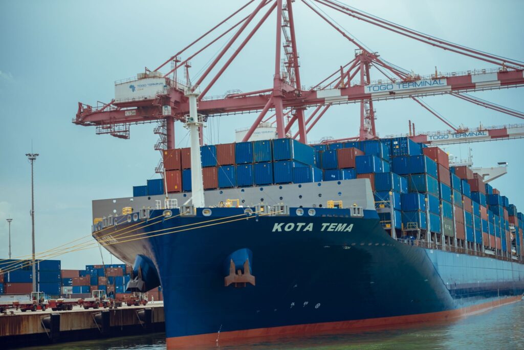 Historic arrival of the ship Kota Tema at the Port of Lomé - Maritimafrica
