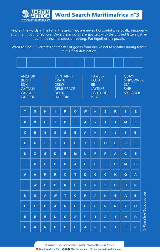 Word Search Maritimafrica n°3 - Maritimafrica